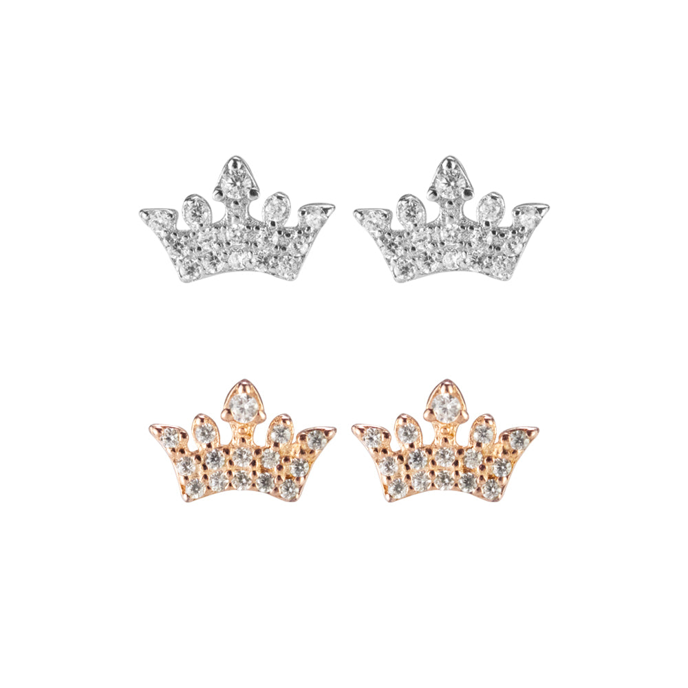 Arete Princess Plata – Cleo Joyas
