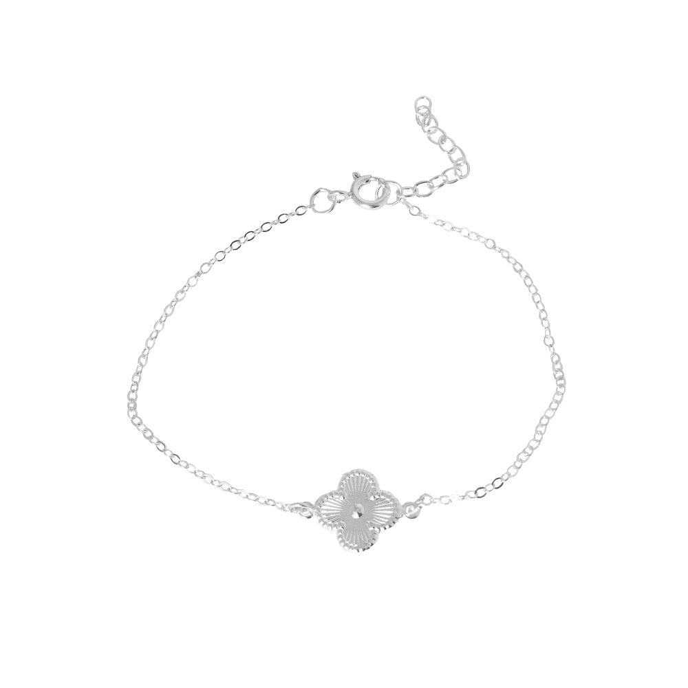 Pulsera Trebol Plata – Cleo Joyas